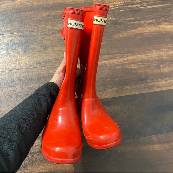 Hunter | Shoes | Hunter Rain Boots Kids 3m4f Red Reflector | Poshmark